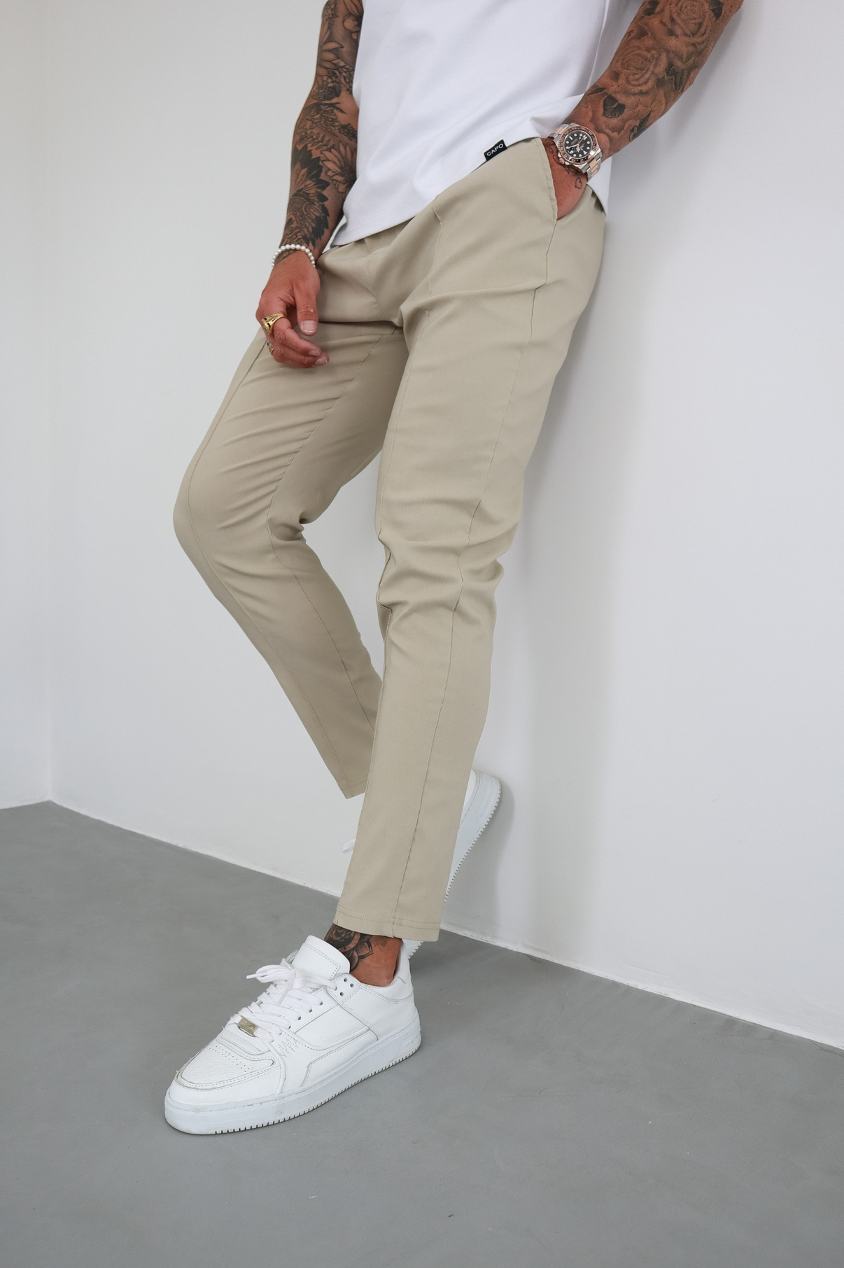 Capo SMART Trouser - Stone – CAPO | Meaning Behind The Brand