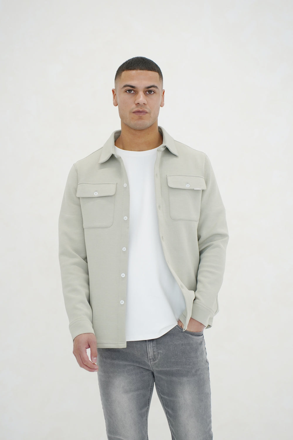 Capo Interlock Jersey Overshirt - Olive – CAPO | Meaning Behind The Brand